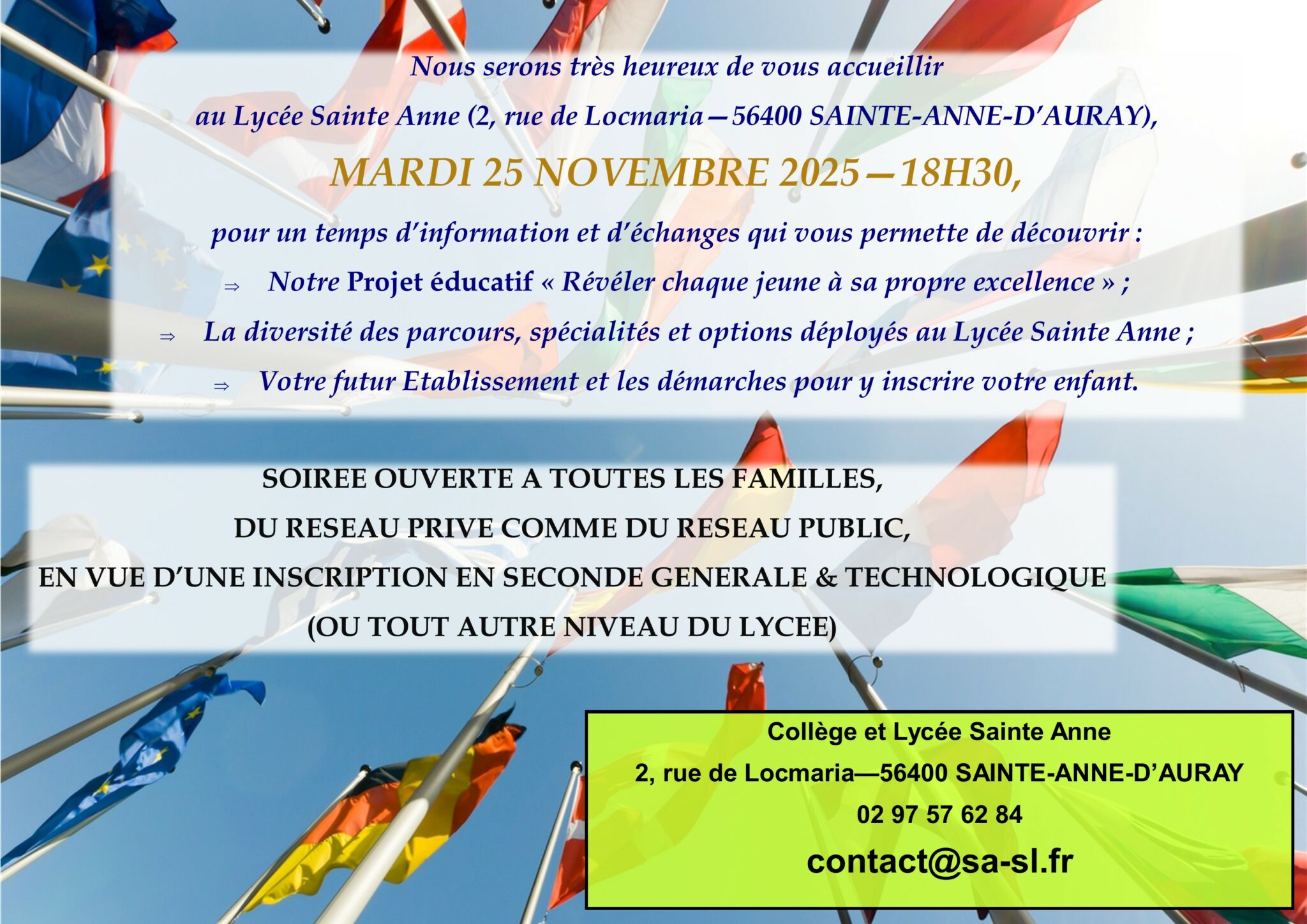 VERS LA RENTREE 2026 - ENTRER AU LYCEE SAINTE ANNE : 3 SOIREES OUVERTES ...